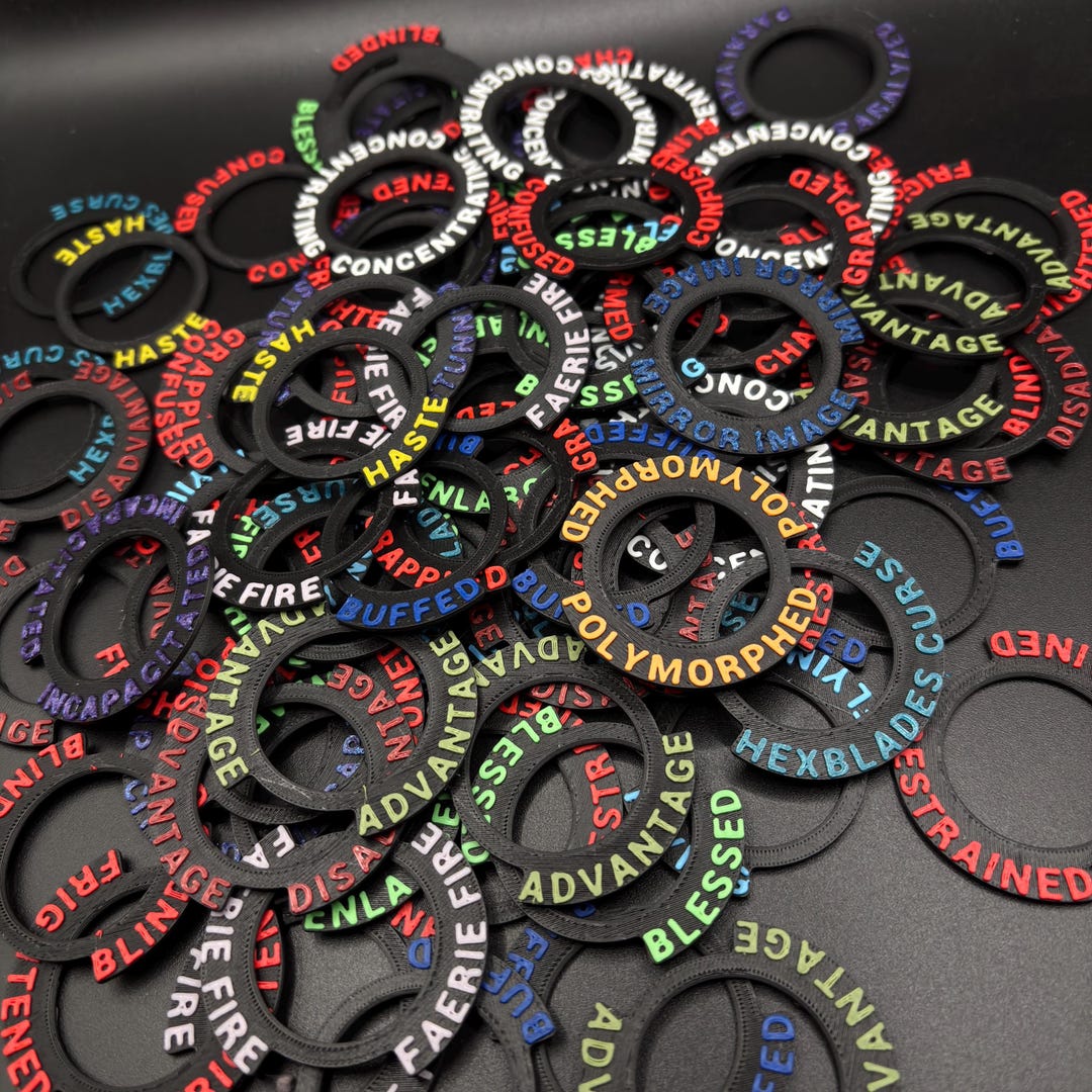 Dnd Condition Marker Rings | Sets of Free Choice | Dungeons and Dragons ...