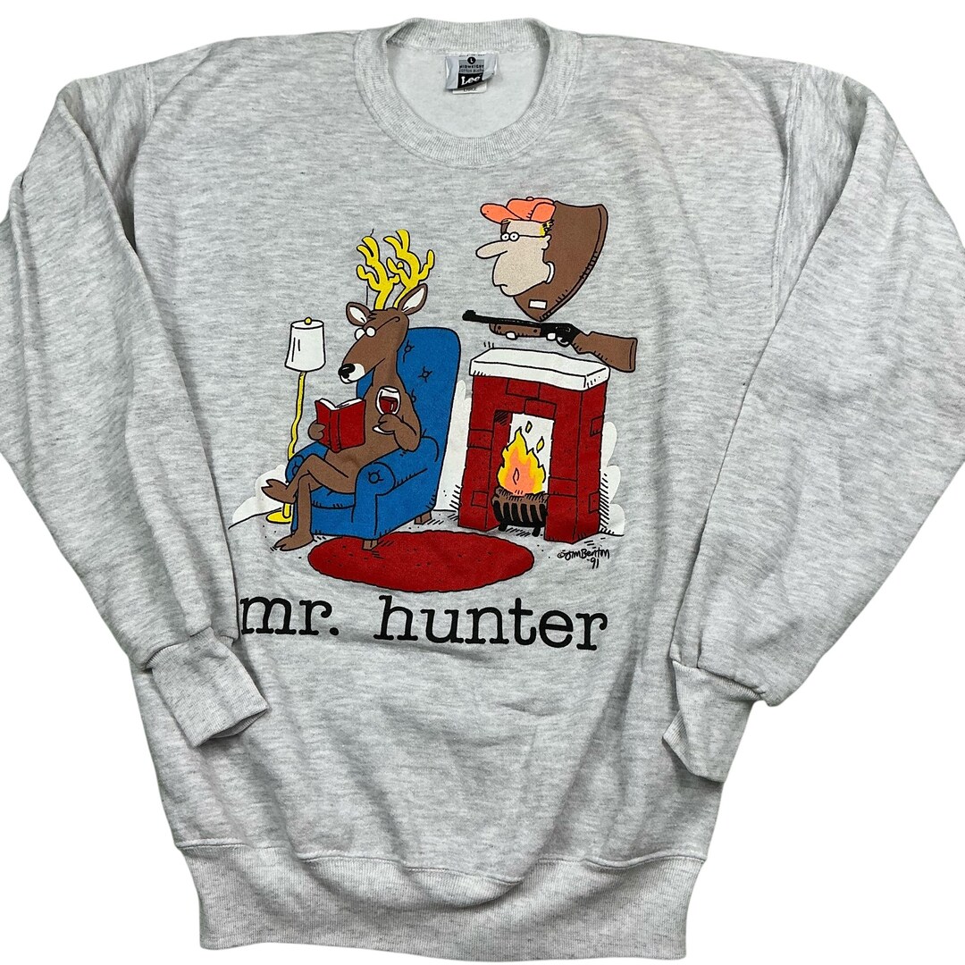 Vintage 1990s Jim Benton “mr. Hunter” Sweatshirt – Rare Crewneck – Made ...