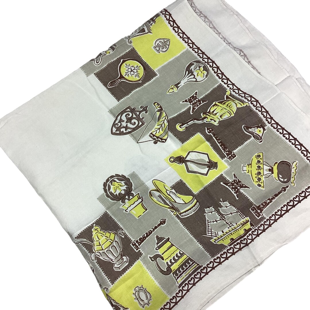 Vintage Mid Century Hardy Craft Tablecloth. 48 X 49. 1950s/60s Era ...