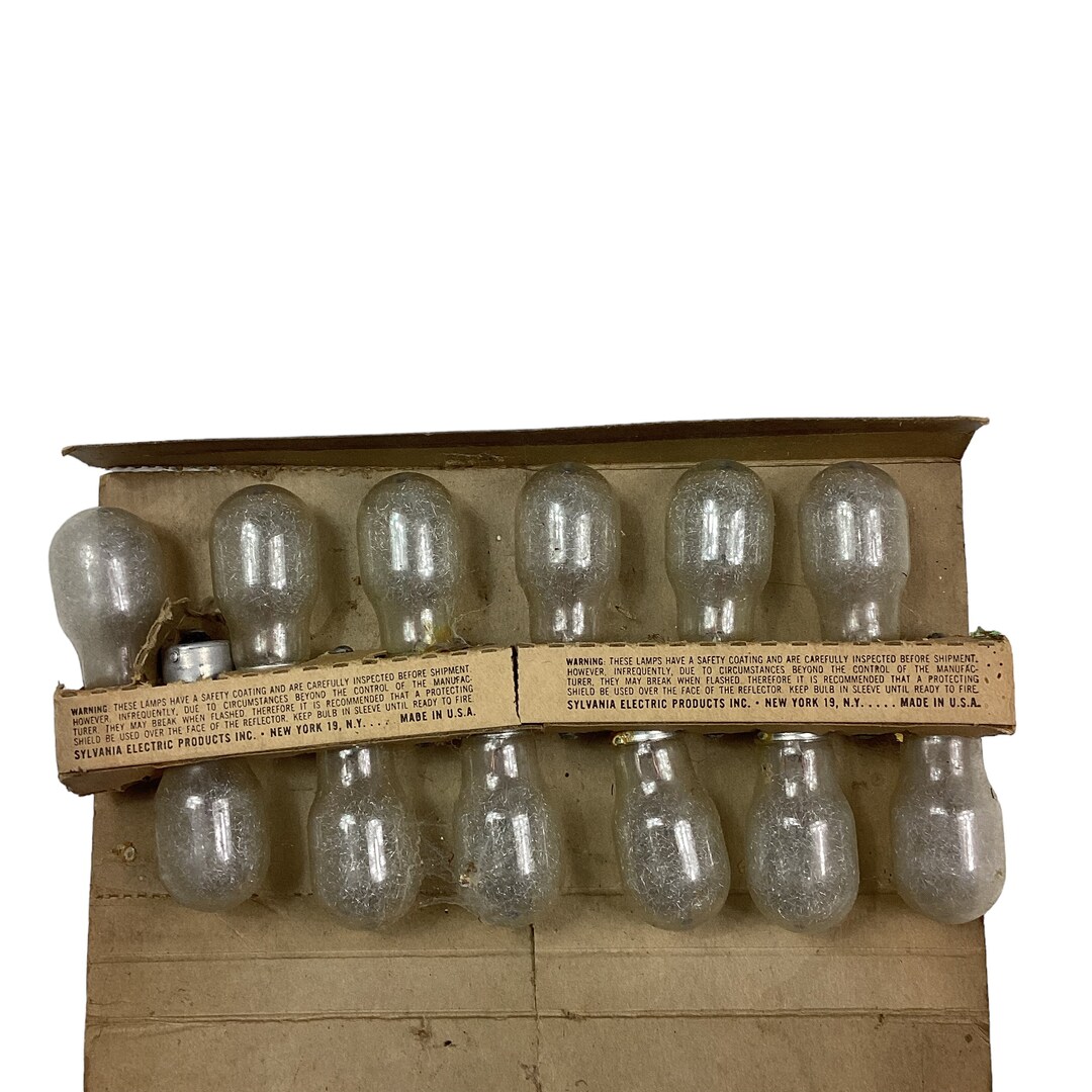 Vintage Sylvania Bantam Blue Dot Super Flash Bulbs. Meet in the USA ...