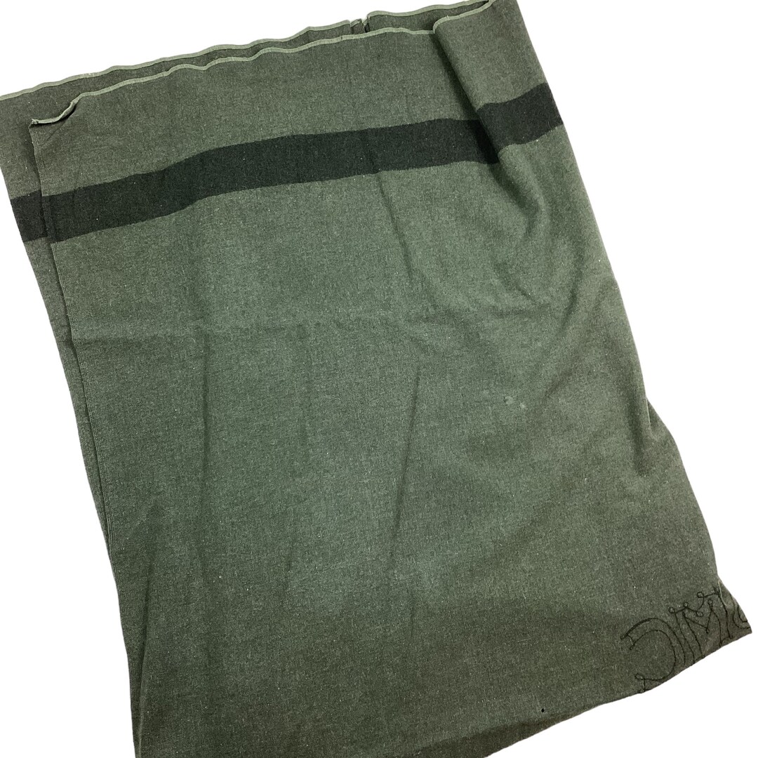 Vintage Military US Marine Corps Wool Blanket.world War II Era. 55 X 70 ...