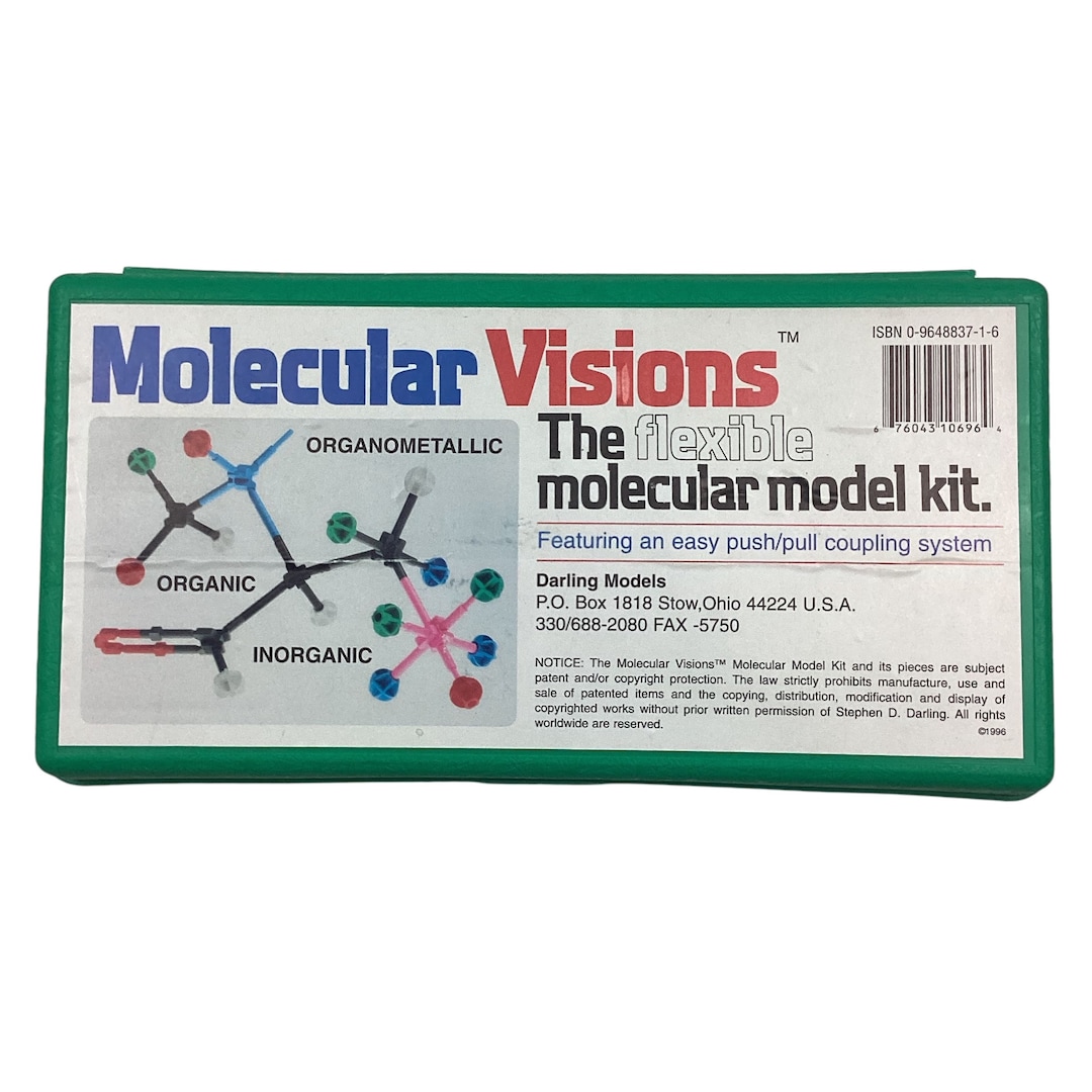 Vintage Molecular Visions Flexible Molecular Model Kit Science ...