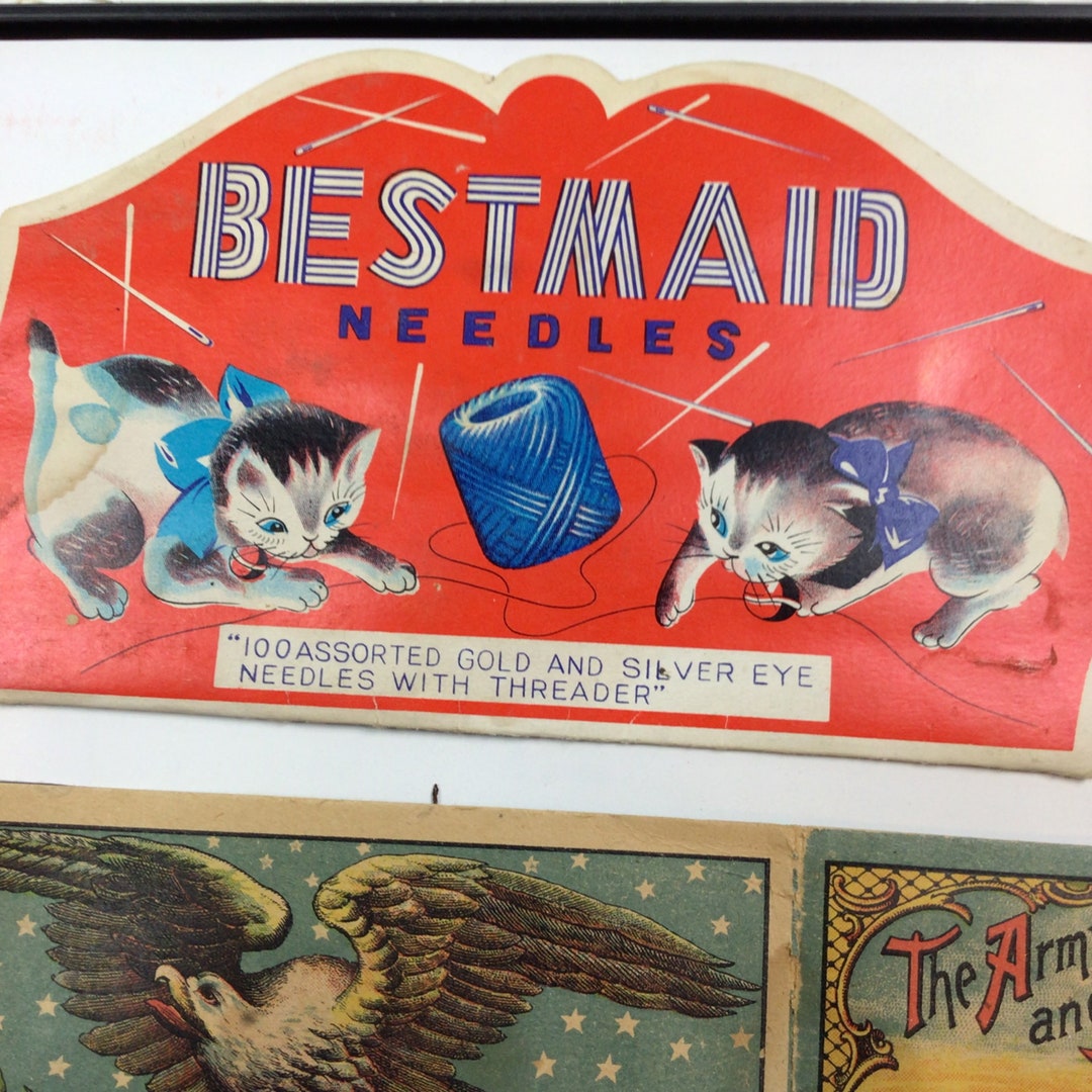 Vintage Sewing Needles and Buttons Collection. 1940s and 50s. Made in ...