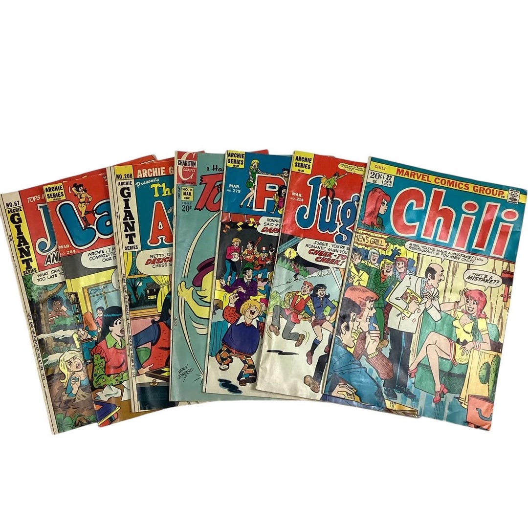 Vintage 70s Comic Book Bundle Set of Seven. Early 70s. Made in the USA ...