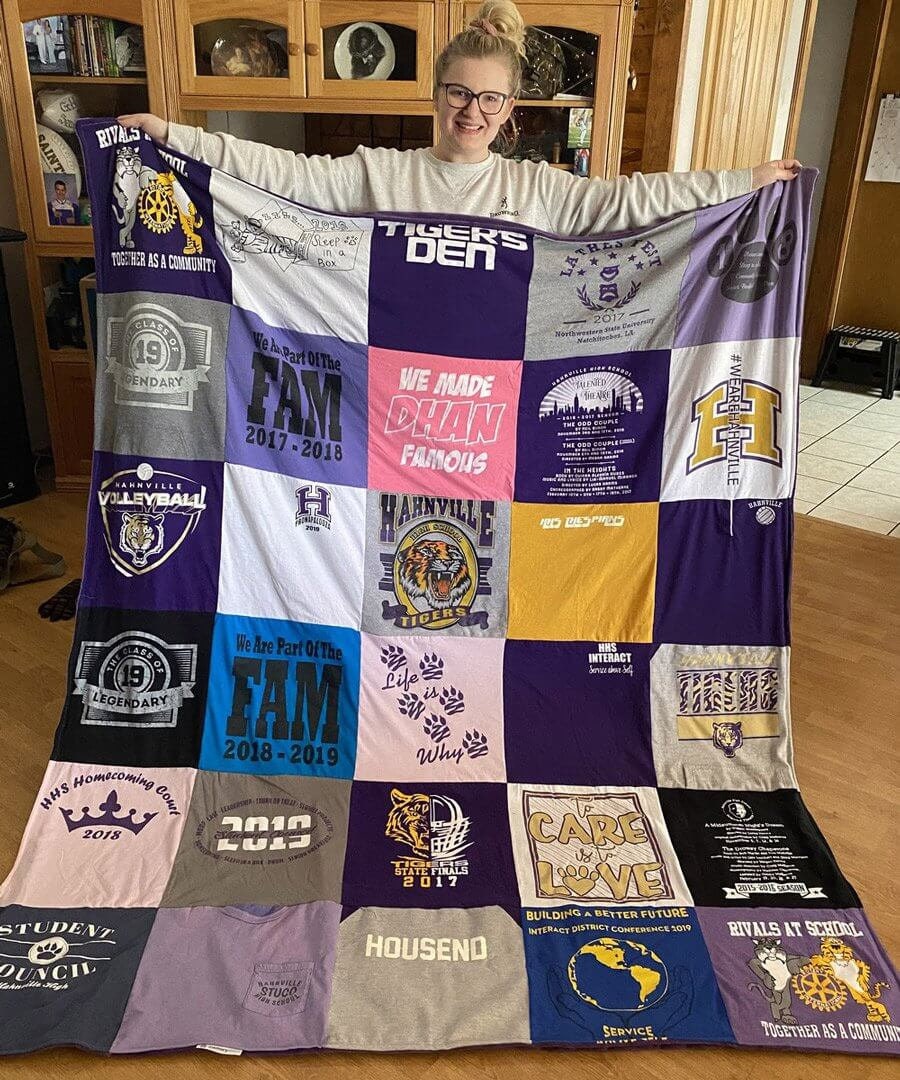 Memorystitch T-shirt Quilt, Custom Quilt, Memory Quilt, T-shirt Blanket ...