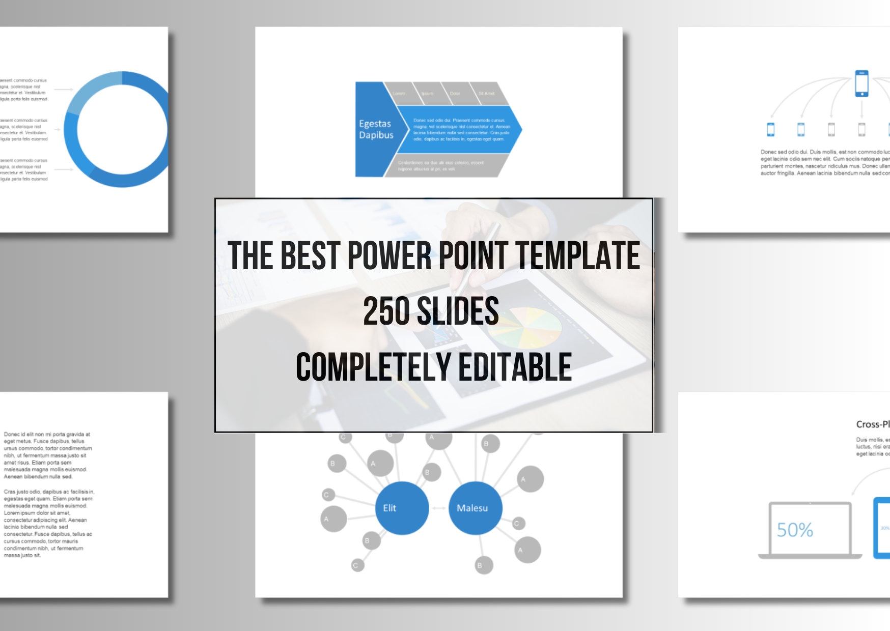 The Best Presentation Template Bundle 250 Unique Slides Multiple ...