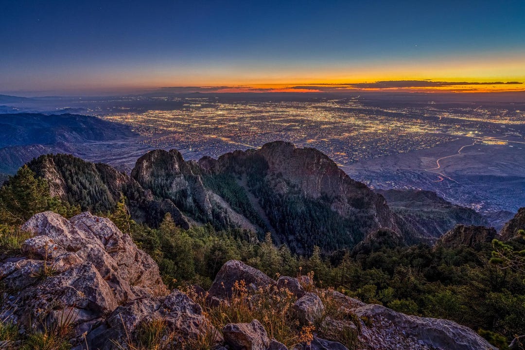 Sandia Crest Albuquerque Twilight - Etsy