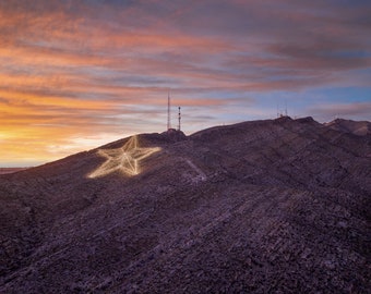 El Paso Franklin Mountains Star, Landscape of Mexican Culture, Mountain ...