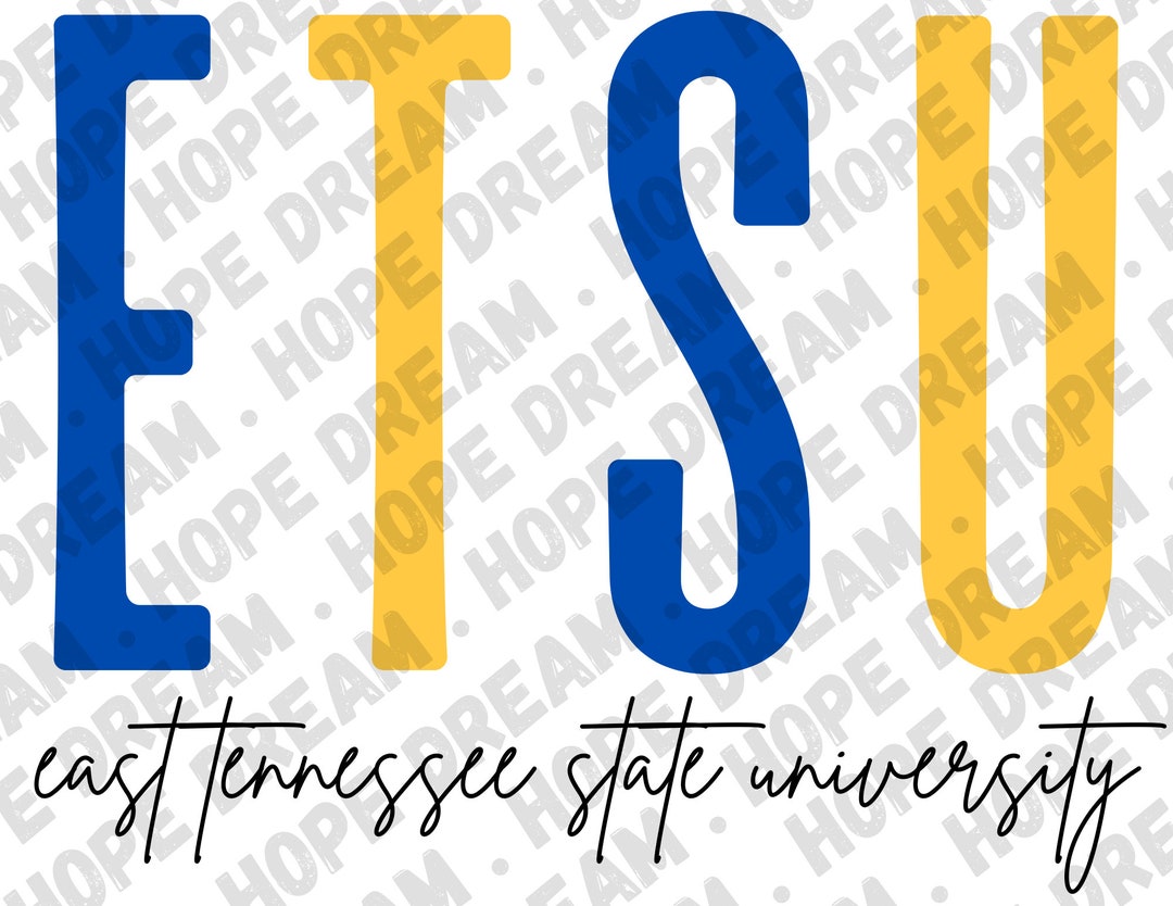 Etsu-east Tennessee State University.png File - Etsy
