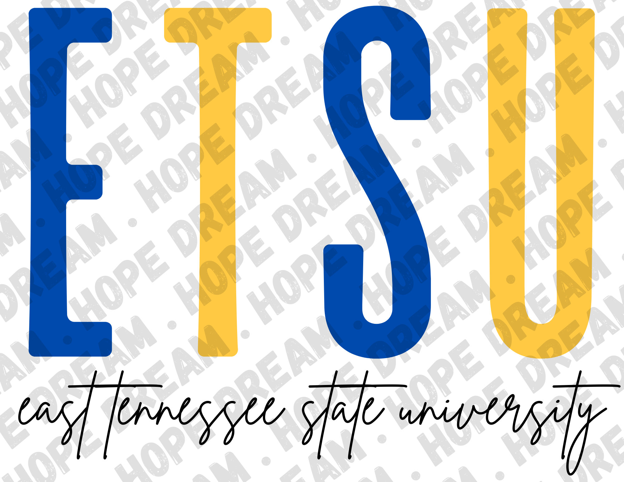 Etsu-east Tennessee State University.png File - Etsy