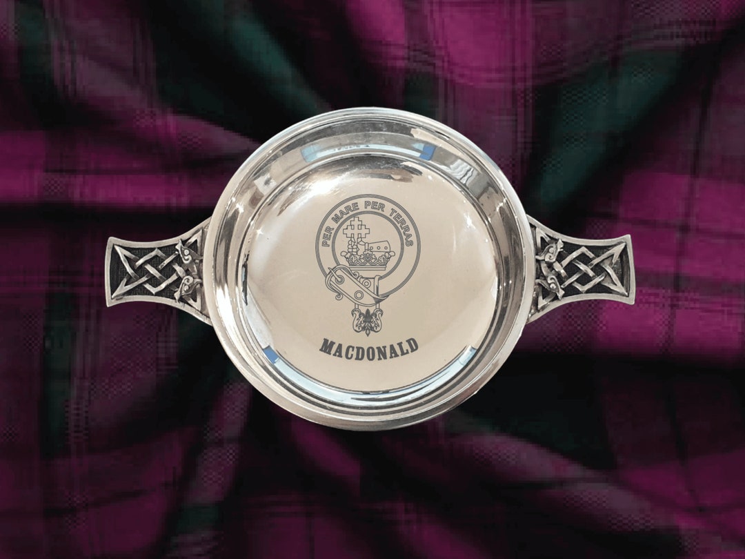 Clan Crest Quaich 3" / 3.5"/ 4" / 4.5" / 5" Sizes - Over 60 Clan Crests ...