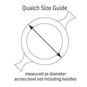 Thistle Handle Quaich 3" / 3.5"/ 4" / 4.5" Sizes Includes Free ...