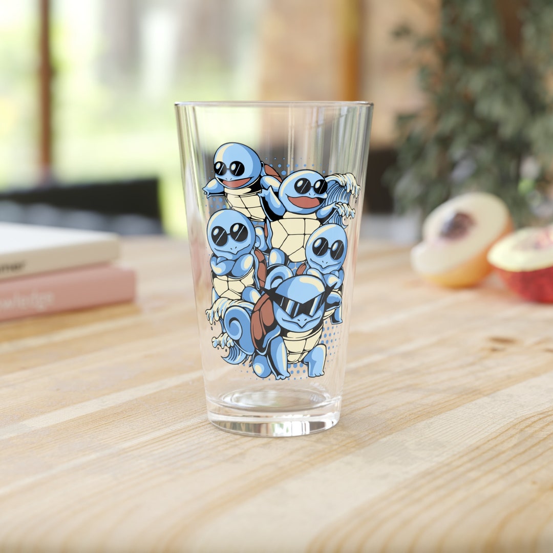 Pokemon Pint Glass Squirtle 16 Oz Drink Glass Gift - Etsy