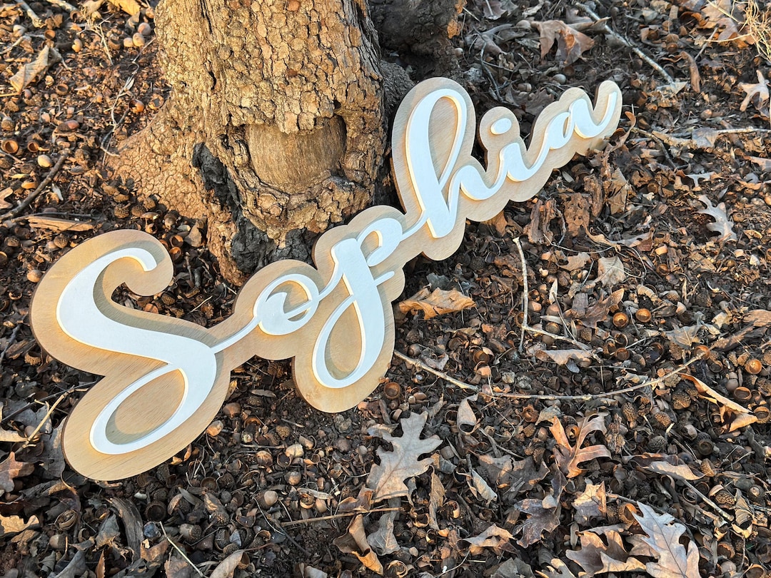 Personalized Wooden Name Sign Custom Nursery Wall Decor Wedding Name ...