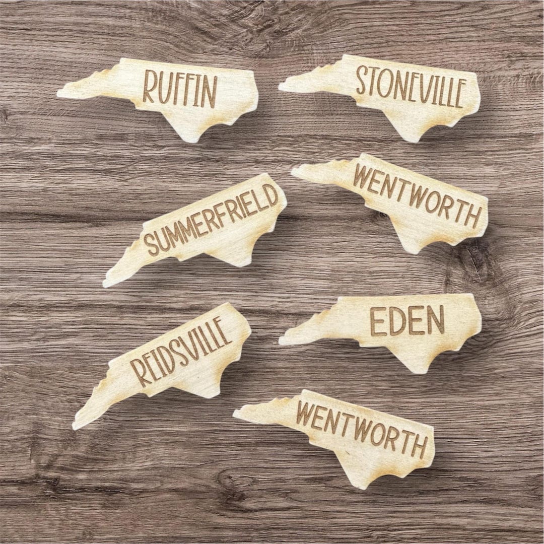 State Shaped Magnet, Hometown Fridge Magnet, Custom Fridge Magnet, Wood ...