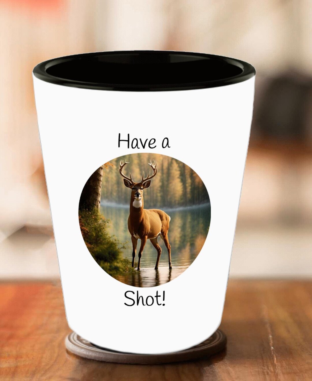 Deer Hunting Shot Glass 1.5 Ounce Shot Glass Hunting Themed Shot ...