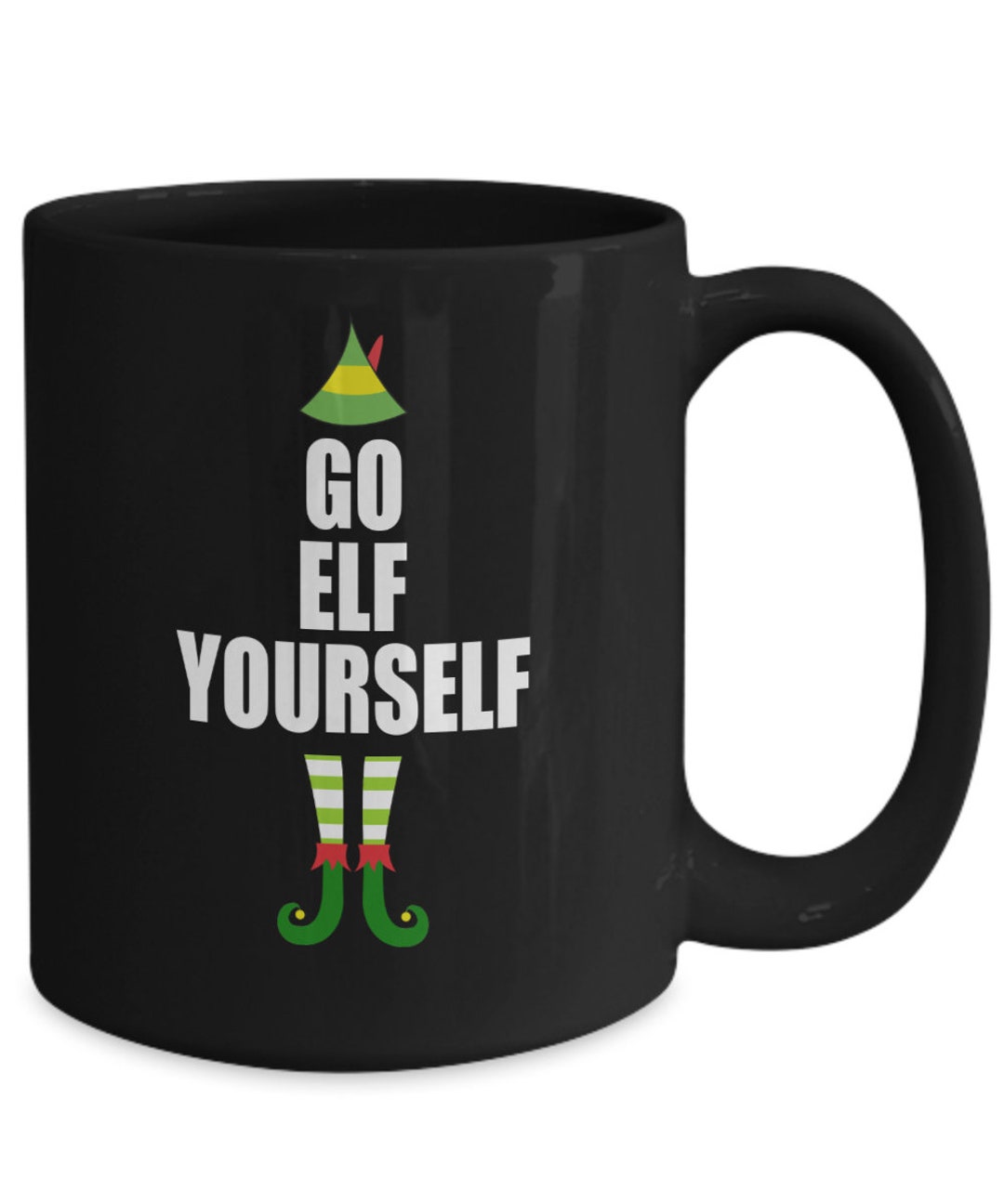 Christmas Mug, Go Elf Yourself, Funny Christmas Mug, Christmas Coffee ...