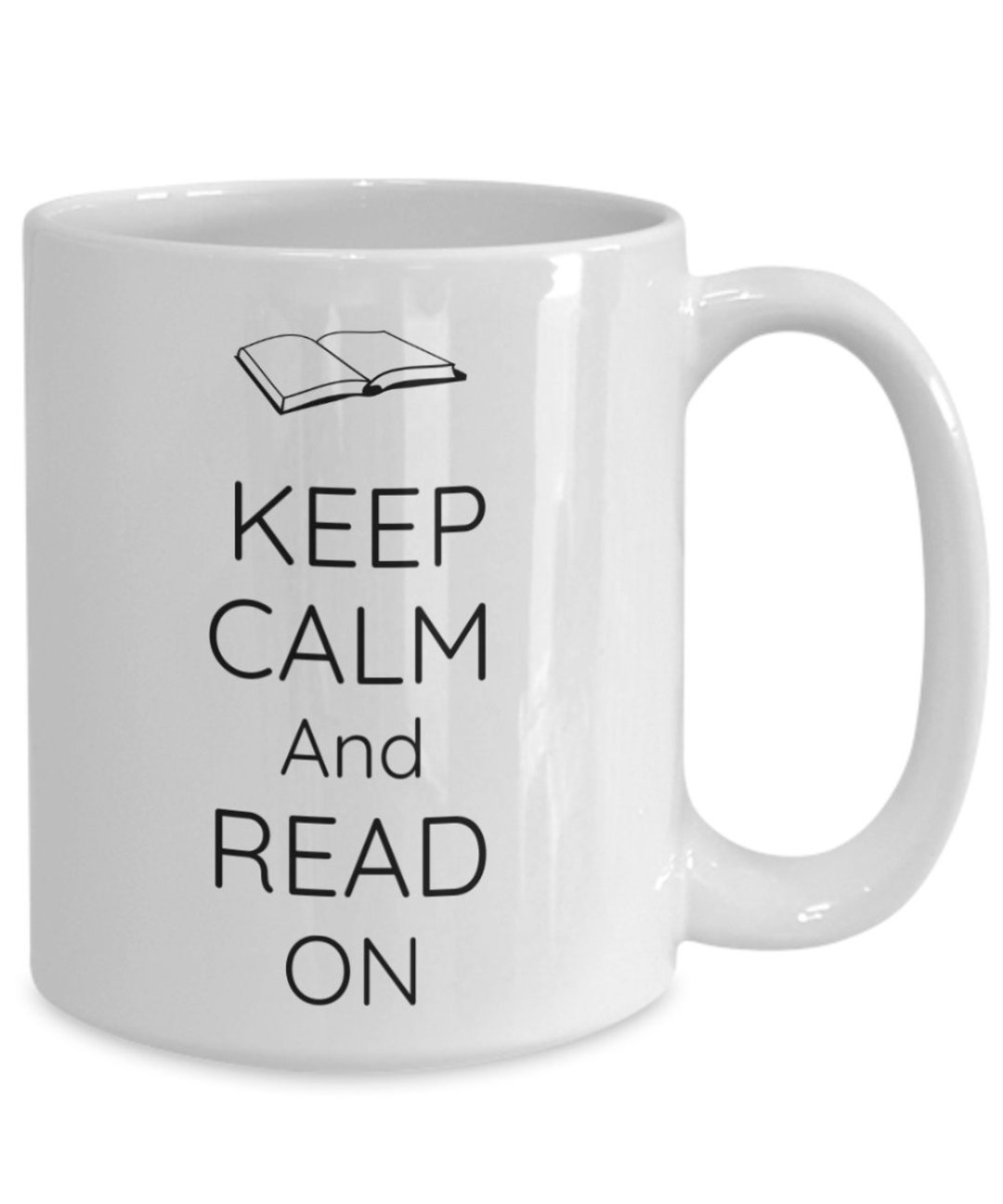 Reading Mug Keep Calm and Read on Ceramic Mug Coffee Mug Gift for Book ...