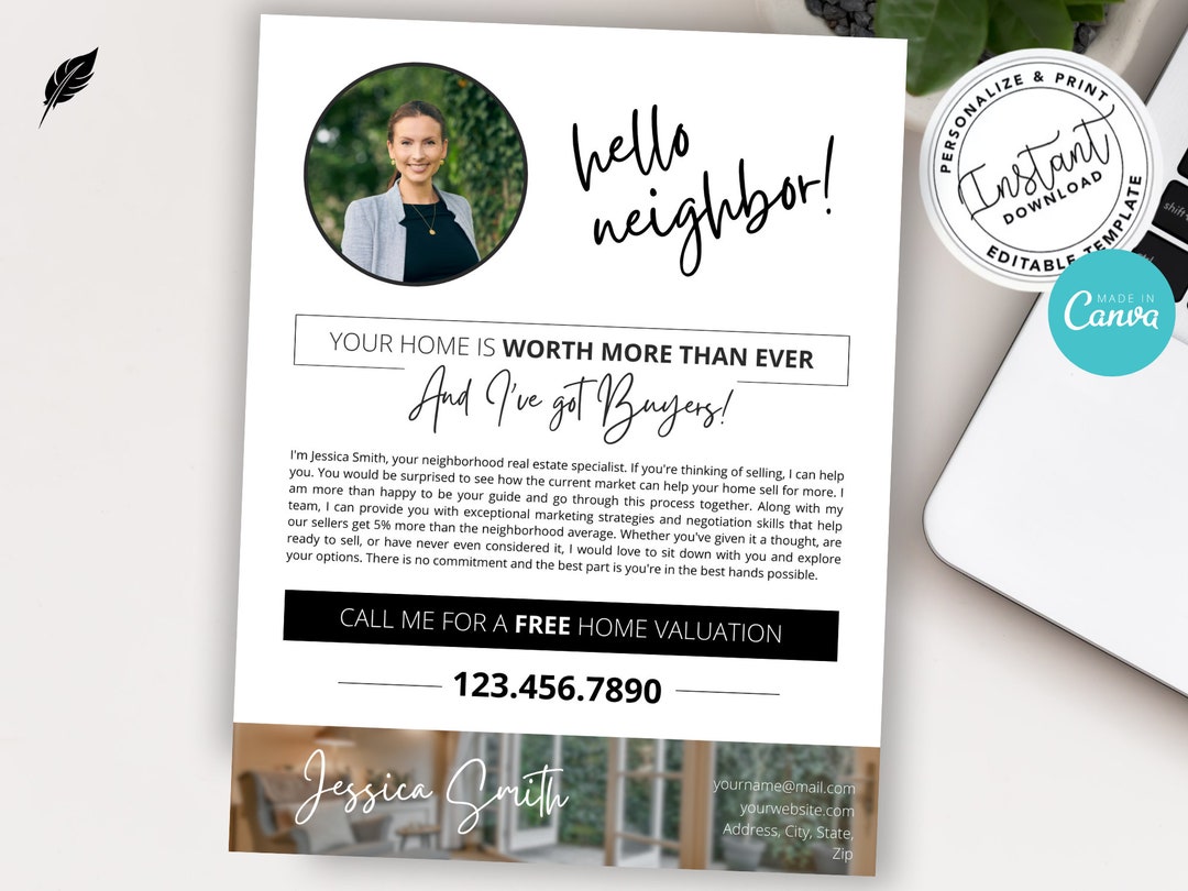 Realtor Letter to Seller, Prospecting Letter, Real Estate Marketing ...