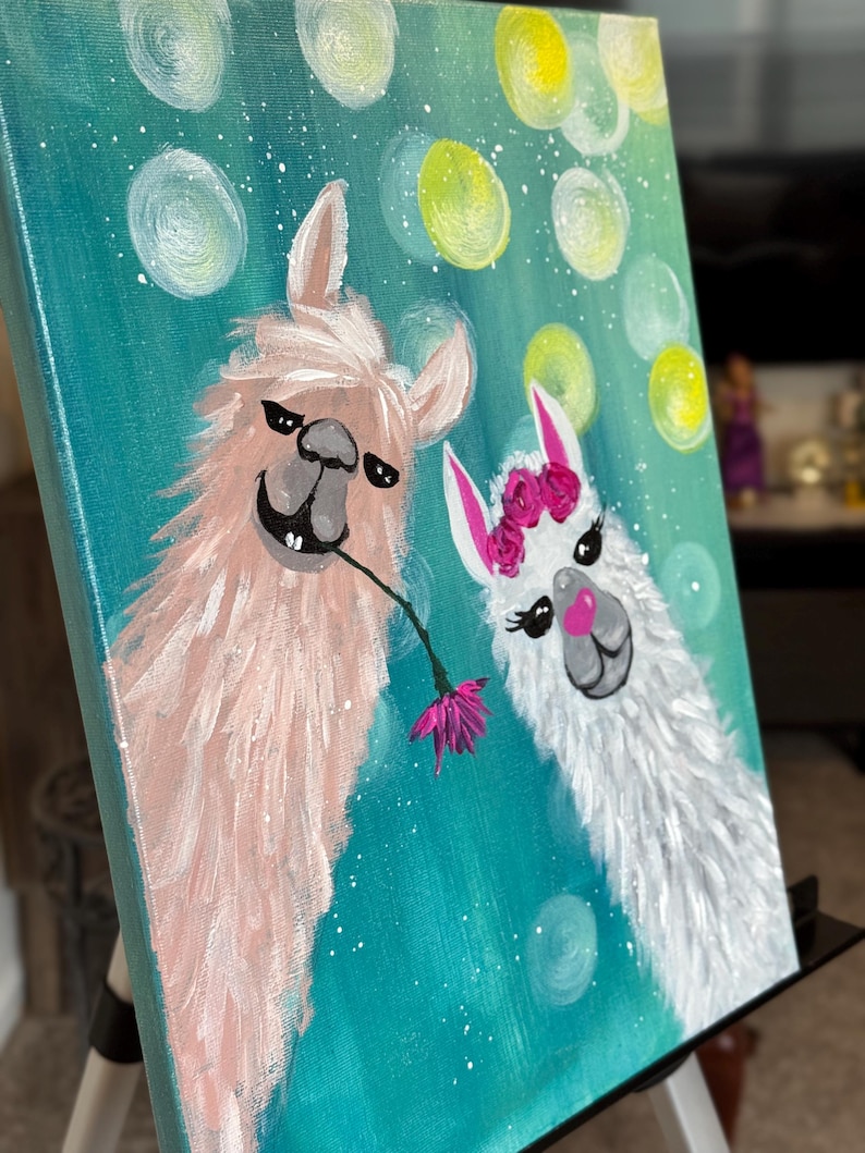 Original Painting on Canvas: Lama Portrait, 11x14" - Etsy