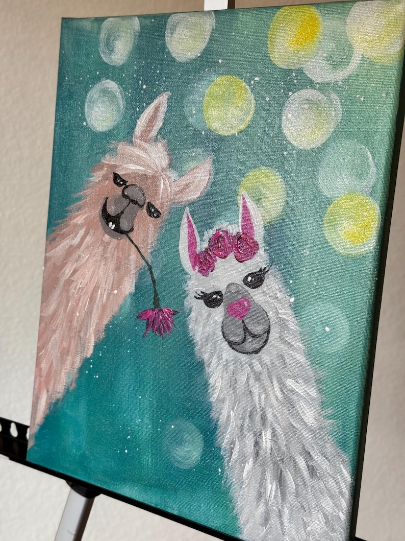 Original Painting on Canvas: Lama Portrait, 11x14" - Etsy