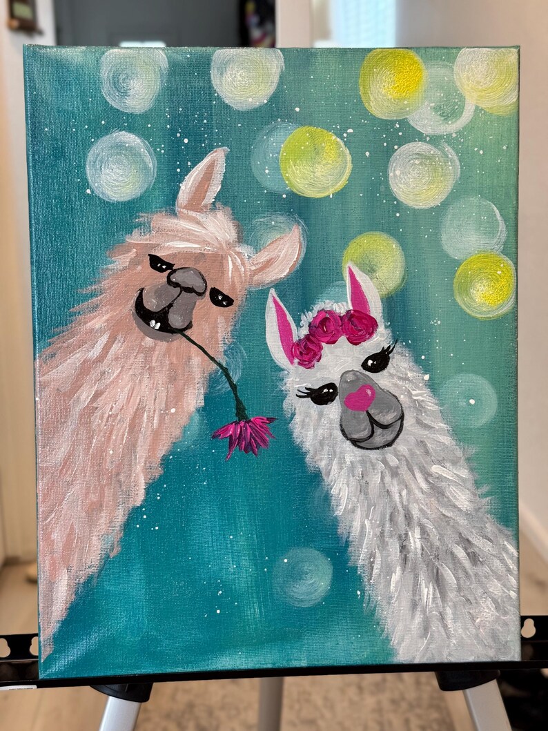 Original Painting on Canvas: Lama Portrait, 11x14" - Etsy