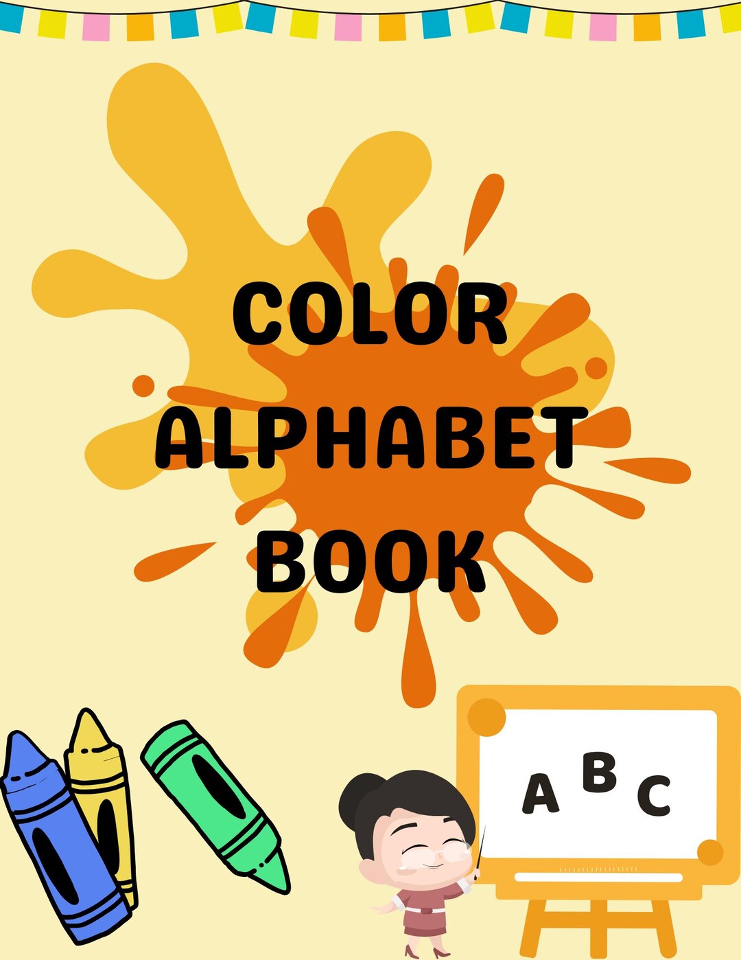 PLR Color Alphabet Book for Kids | Printable ABC Coloring Pages | Learn ...