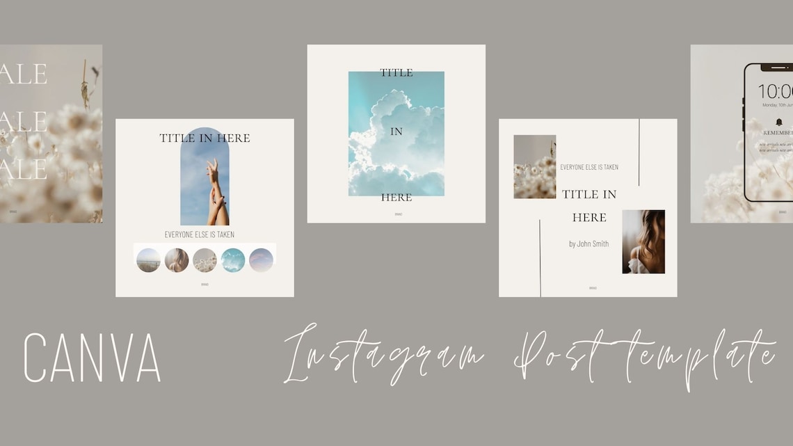 35 Instagram Post Templates-canva Templates-matching Newsletter ...
