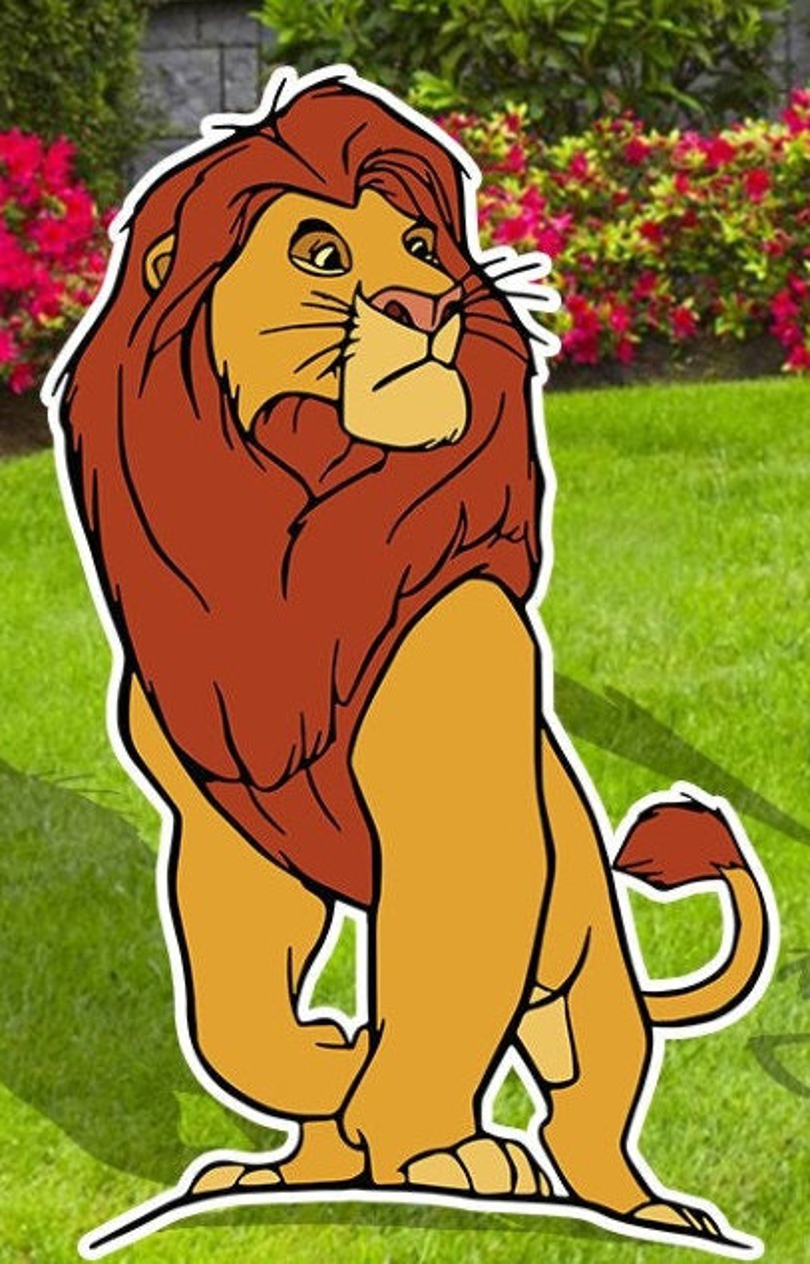 The Lion King Birthday Party Decor,mufasa Liong King Cutouts, Outdoor ...