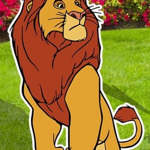 The Lion King Birthday Party Decor,mufasa Liong King Cutouts, Outdoor ...