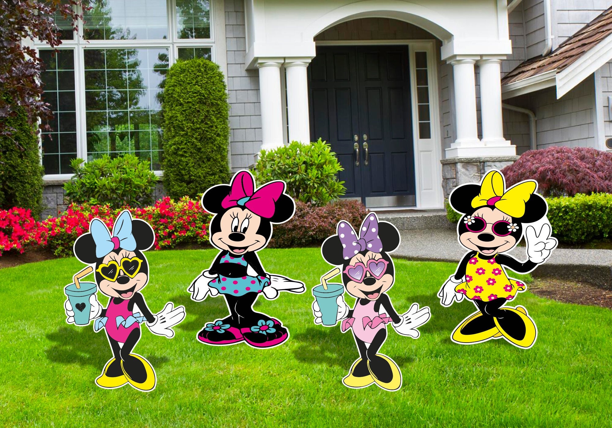 Minnie Mouse Pool Party Cutouts