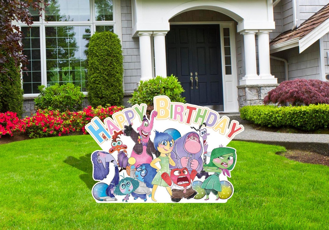 Inside Out Party Decor, Water Color, Inside Out Cutouts, Birthday Party ...