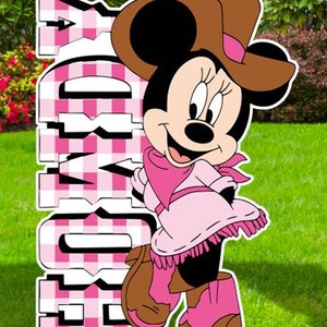 Mickey Minnie Cowboys Party Decor Cutouts, Mickey Cowboy Cutouts ...
