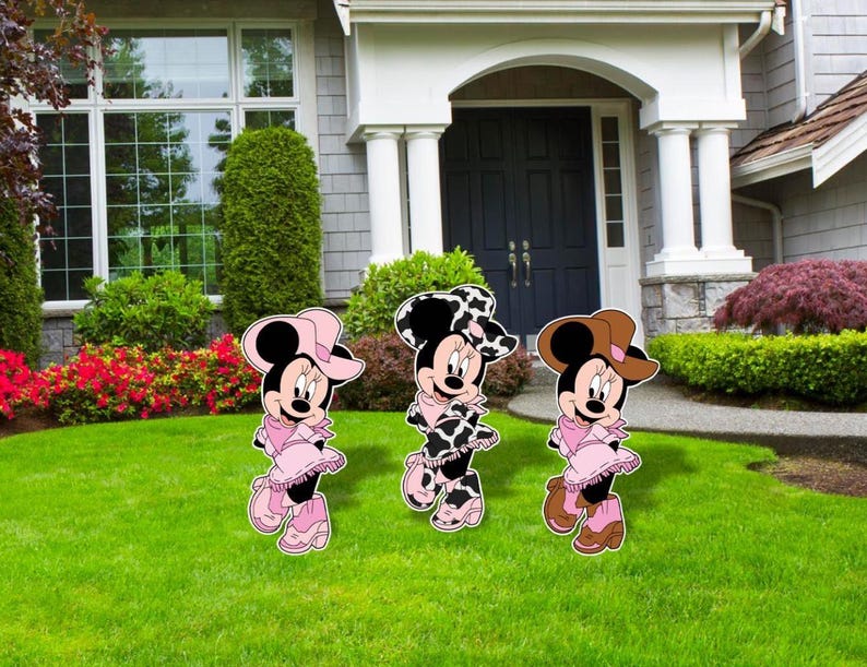 Minnie Cowboy, Cowgirl Party Decor, Minnie Rodeo Cutouts, Minnie ...