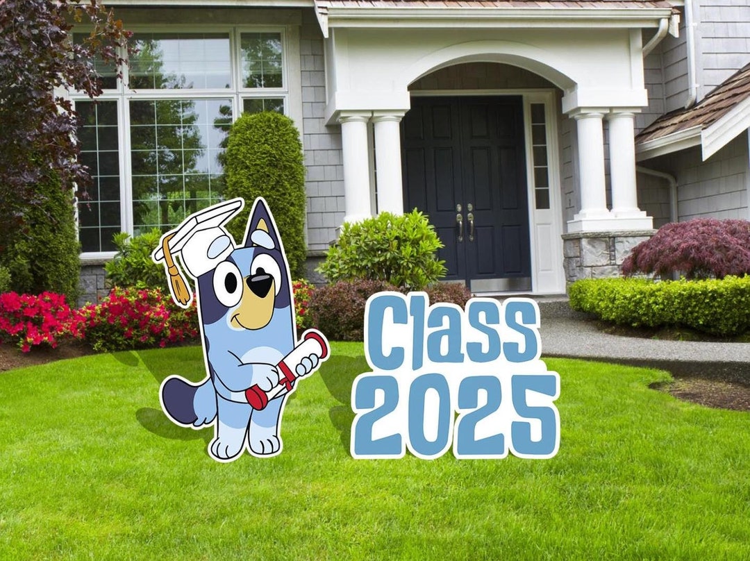 Bluey Graduation Class 2025, Bluey Class 2025, Party Cutouts, Bluey ...