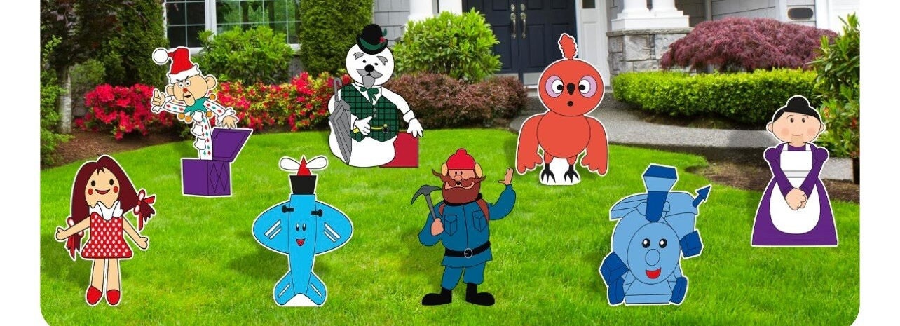 Misfit Toys, Yard Signs and Cutouts, Rudolph the Red Nose Characters ...