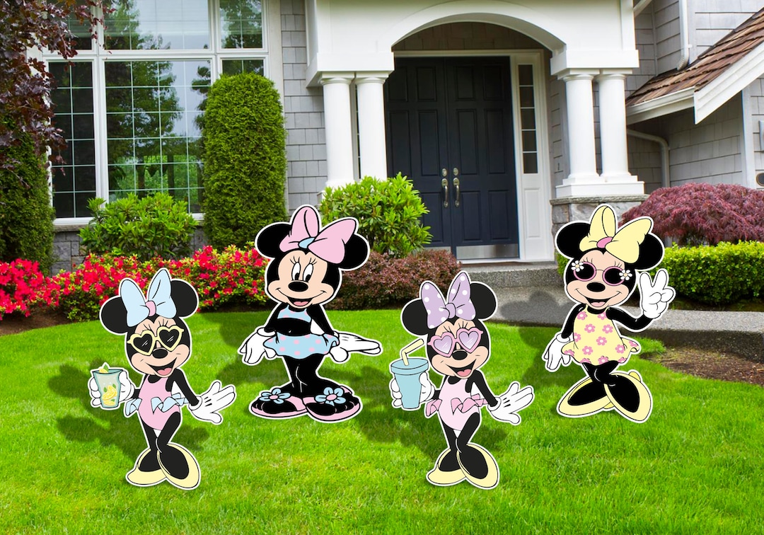 Minnie Pool Party Pastel Colors Decor, Minnie Pool Party Cutouts, Pool ...