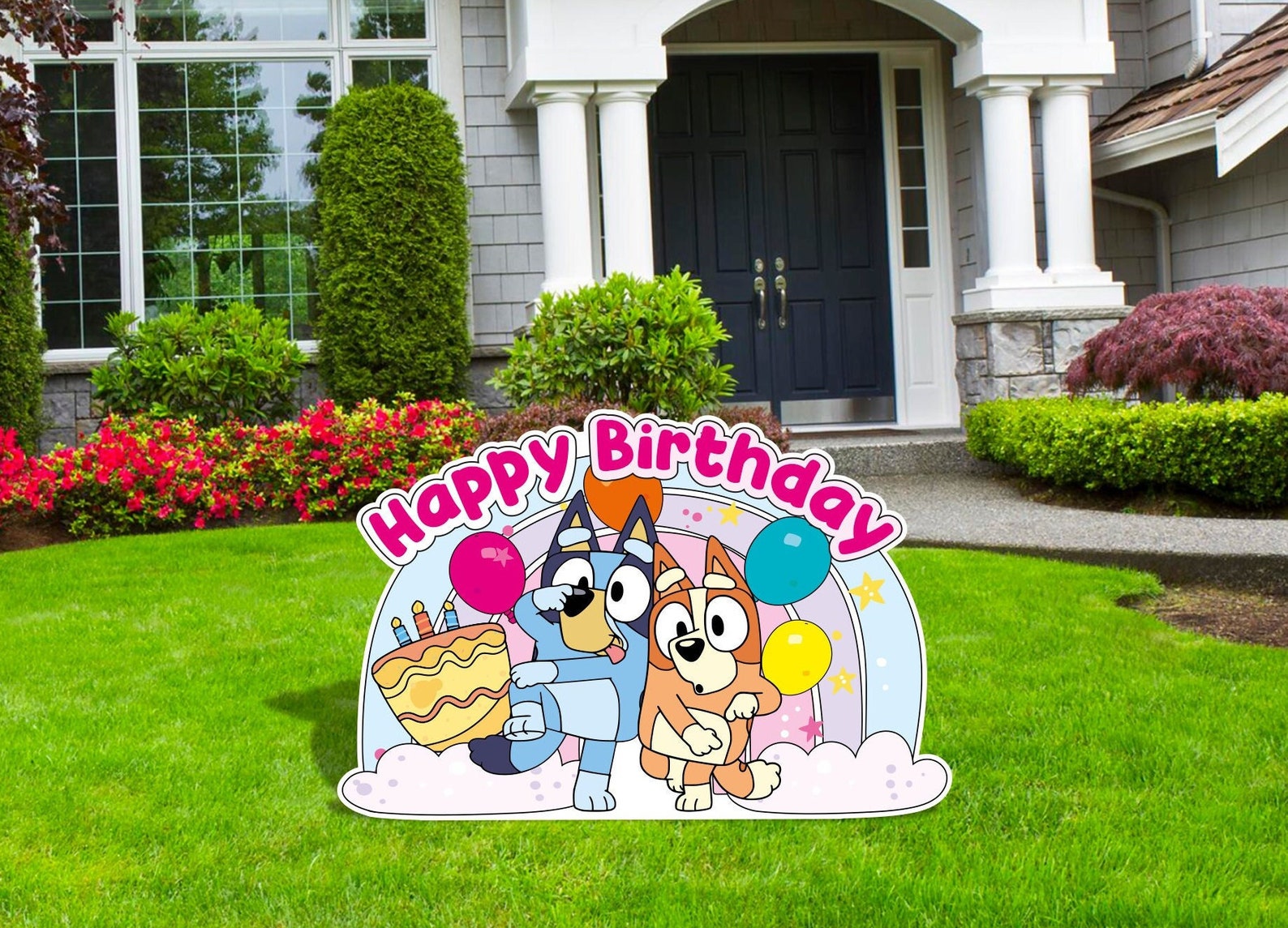 Birthday Party Decor, Blue Dog House Party Cutouts, Blue Dog House ...