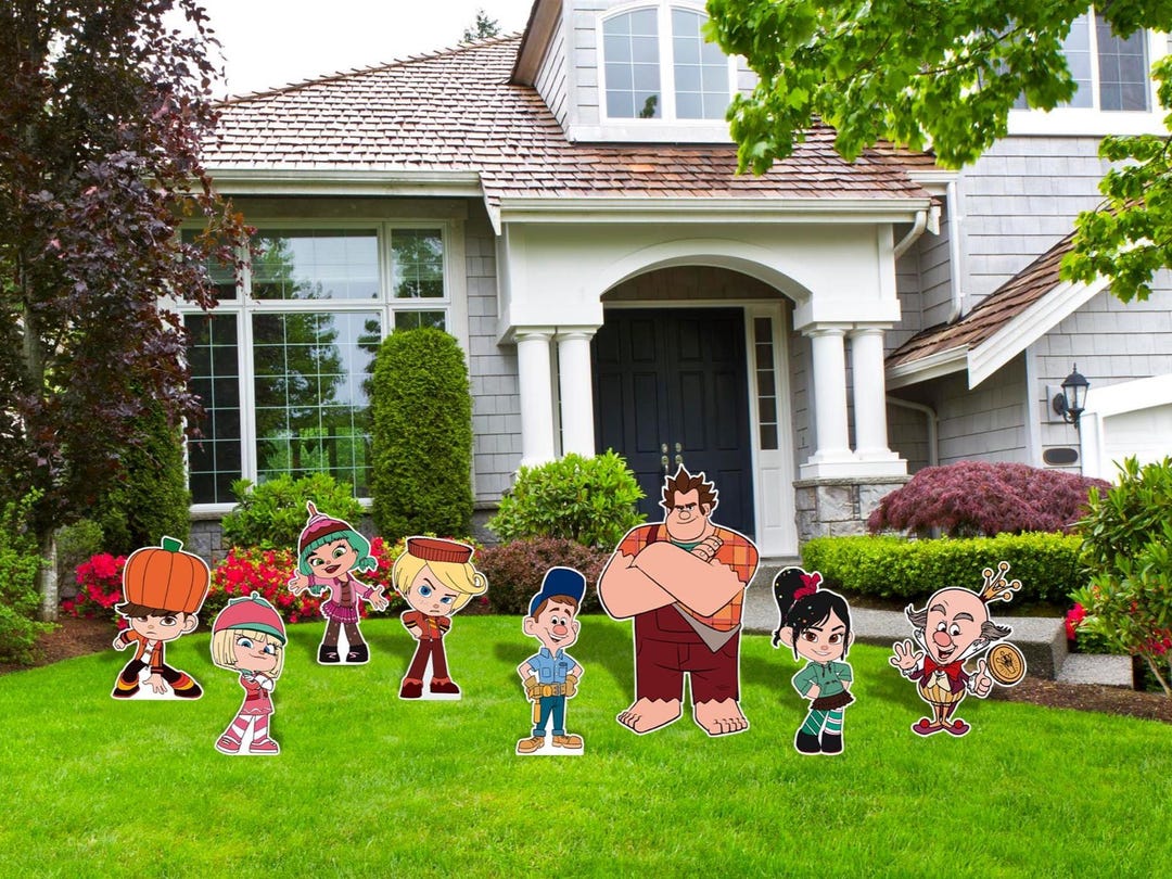 Wreck-it Ralph Birthday Party Decor, Wreck-it Ralph Cutouts, Outdoor ...