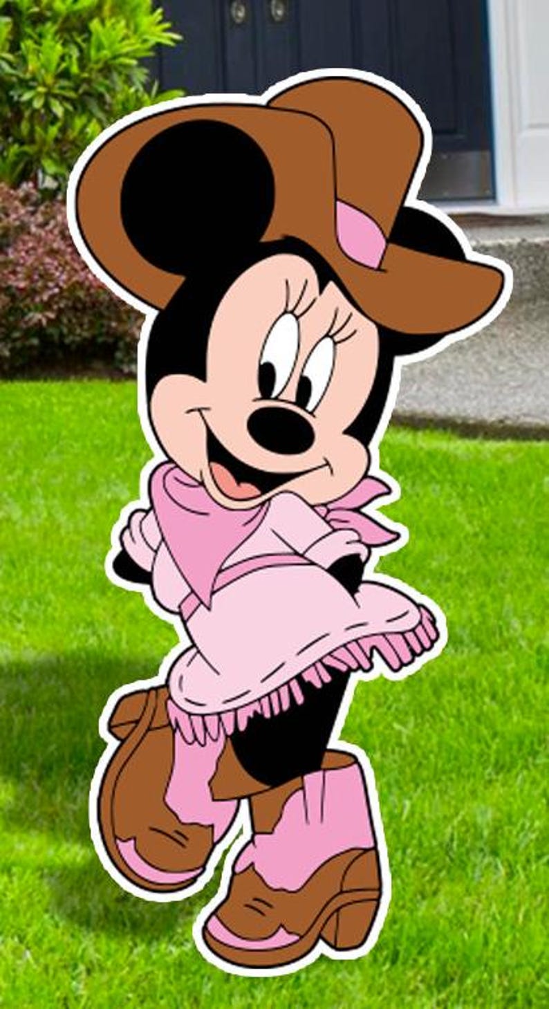 Minnie Cowgirl Party Decor, Minnie Rodeo Cutouts, Minnie Cowgirls ...