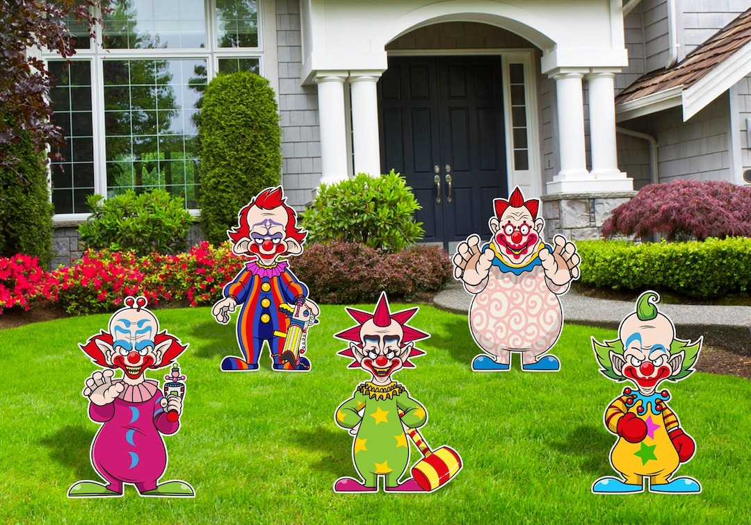 Halloween Clowns Party Decor, Halloween Clowns Cutouts, Halloween Party ...
