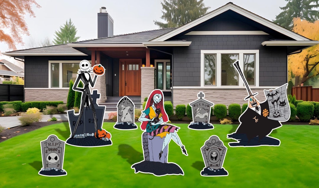 Nightmare Before Christmas Cutouts, Jack and Sally Cutouts, Halloween ...