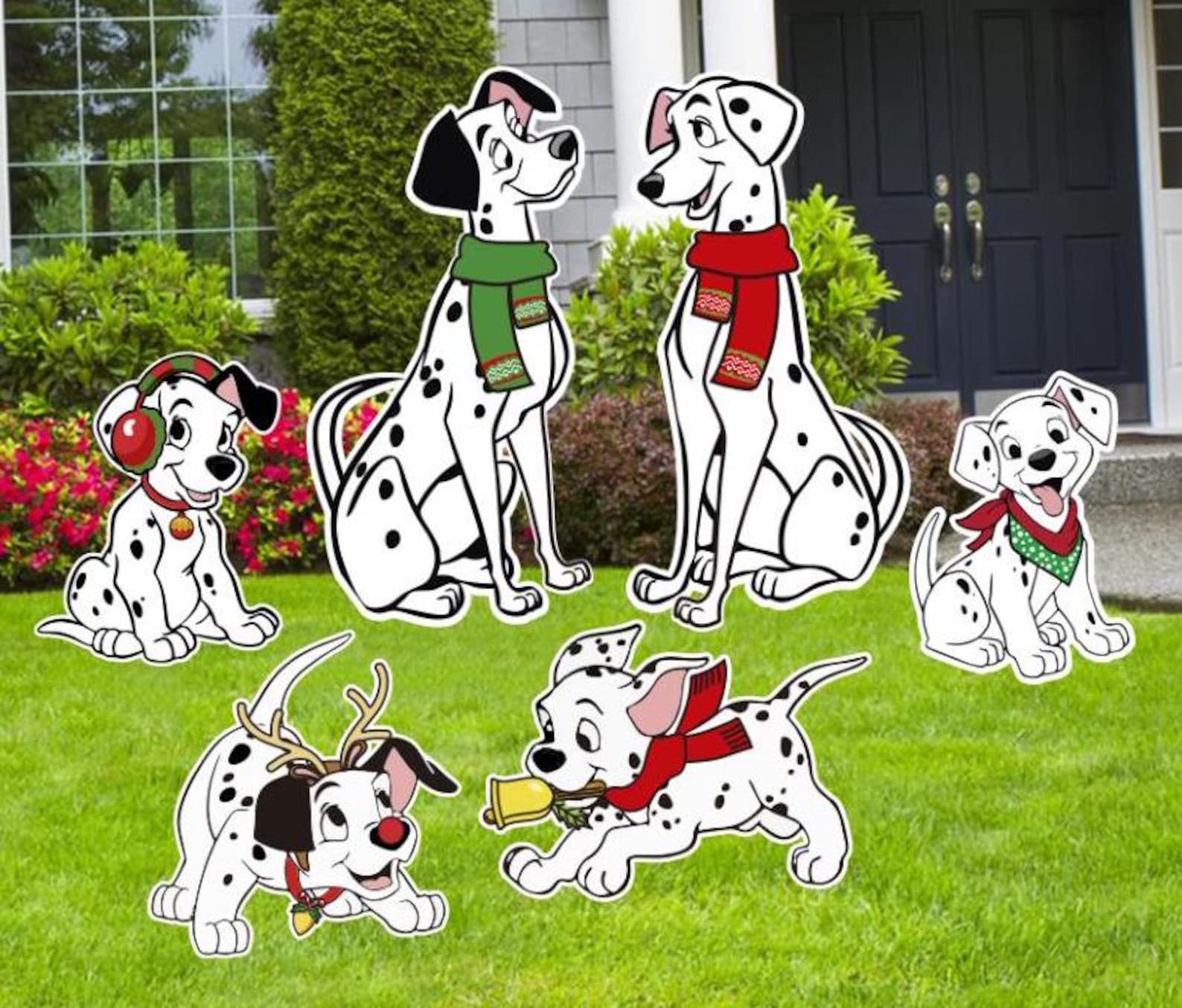 101 Dalmatians Christmas Yard Signs and Cutouts, 101 Dalmatians ...