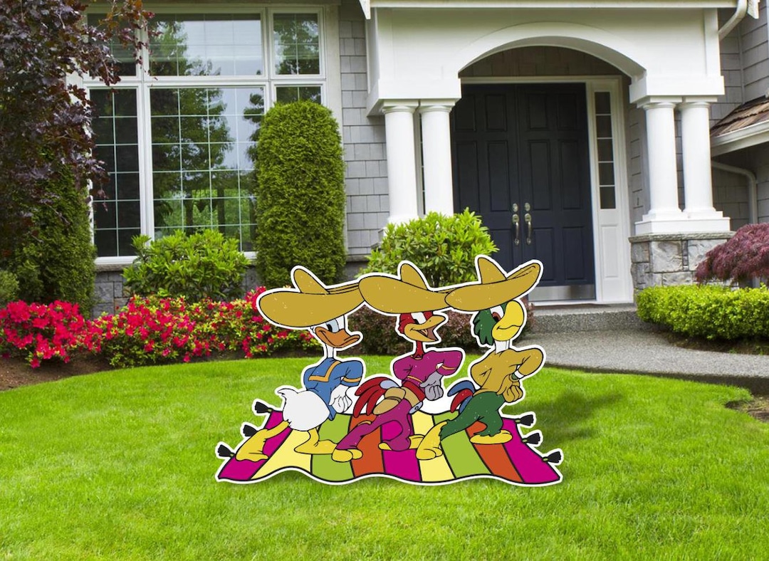 The Tres Caballeros Cutouts and Yard Signs, Cinco De Mayo Cutouts ...