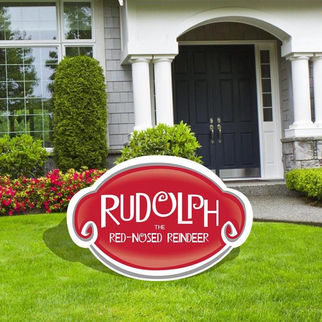 Rudolp Sign, Misfit Toys Yard Signs and Cutouts, Rudolph the Red Nosed ...