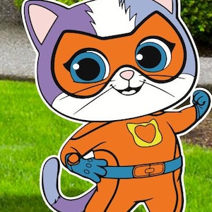 Cute Cats Cutouts, Outdoor Decoration Sign, Cats Birthday Party Decor ...