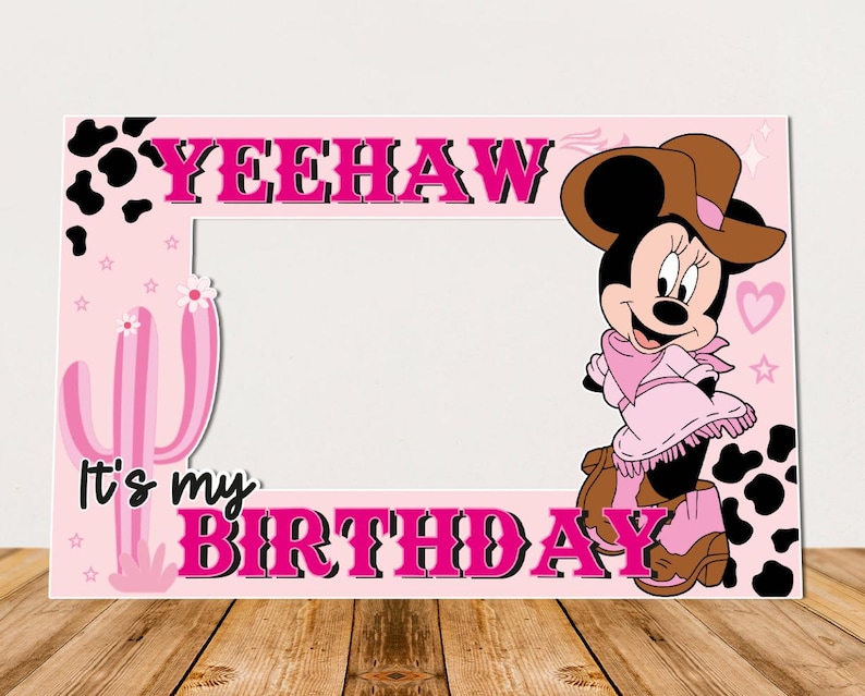 Minnie Cowboy, Cowgirl Party Decor, Minnie Rodeo Cutouts, Minnie ...