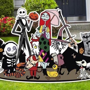 Nightmare Before Christmas Cutouts, Jack and Sally Cutouts, Halloween ...
