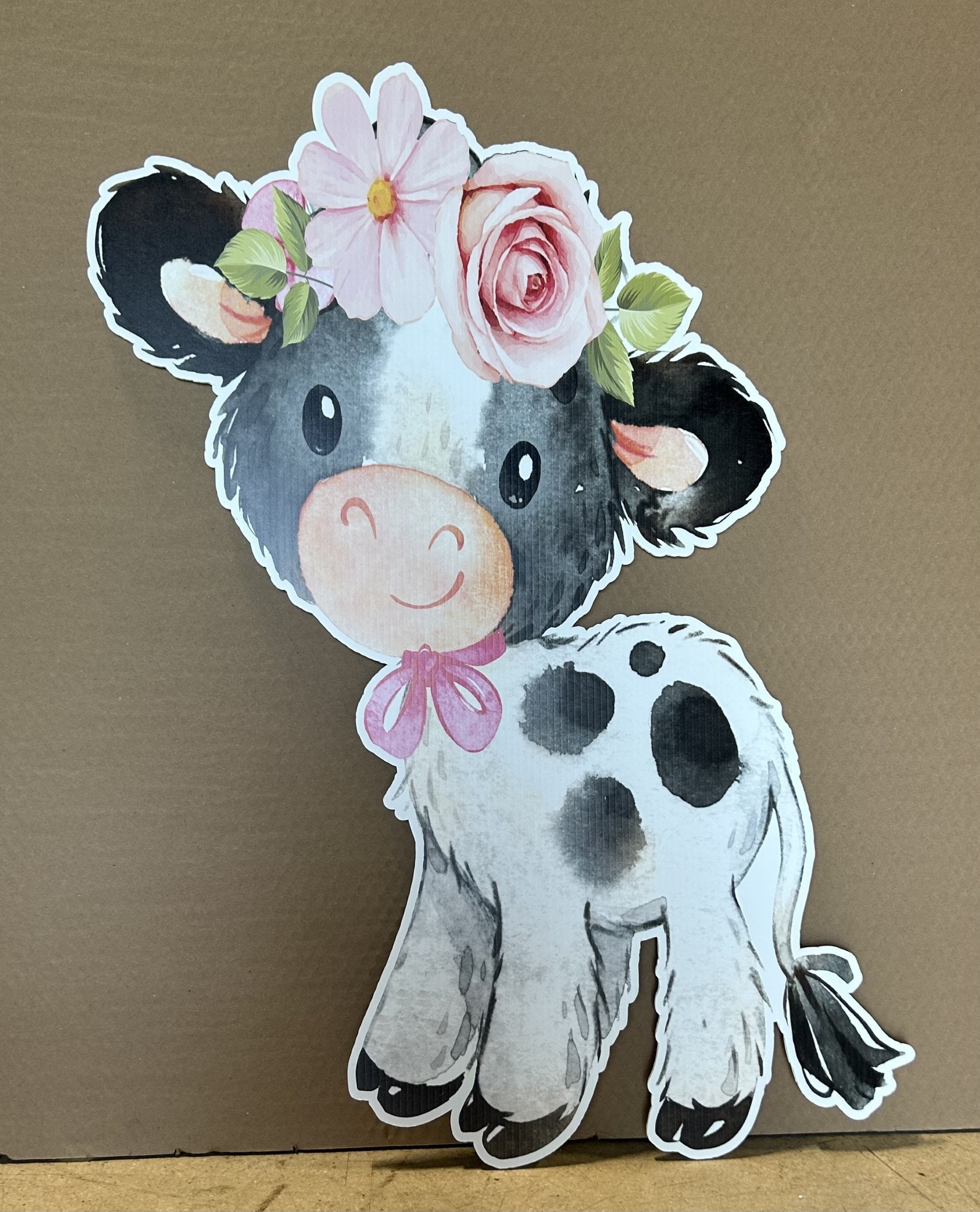 Little Cow Cute Cow Cut Outs Outdoor Decoration Sign Party - Etsy