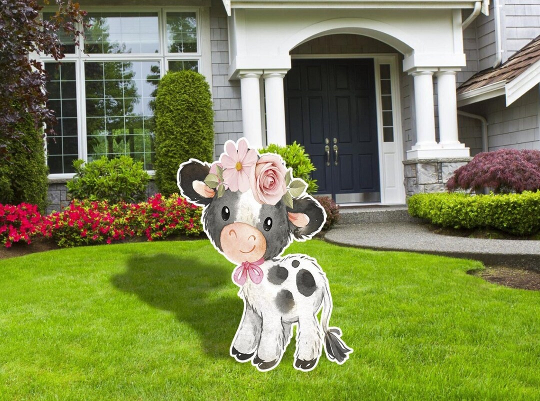 Little Cow Farm Party Decor, Cute Cow Cutouts, Birthday Party Decor ...